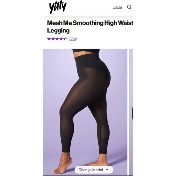YITTY | Intimates & Sleepwear | New Yitty Mesh Me High Waisted Leggings ...